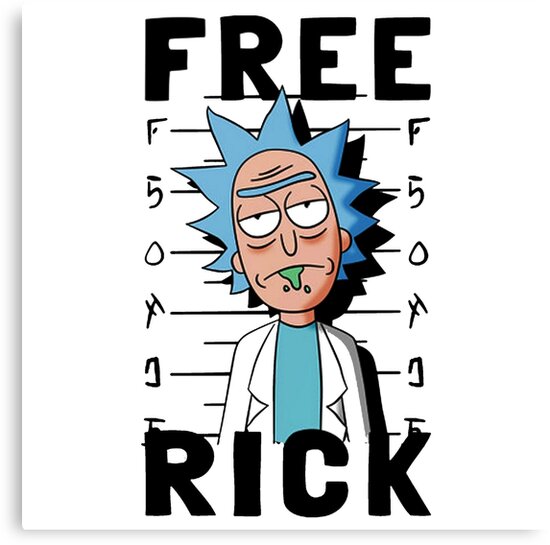 "Free Rick" Canvas Prints by elenalyost | Redbubble
