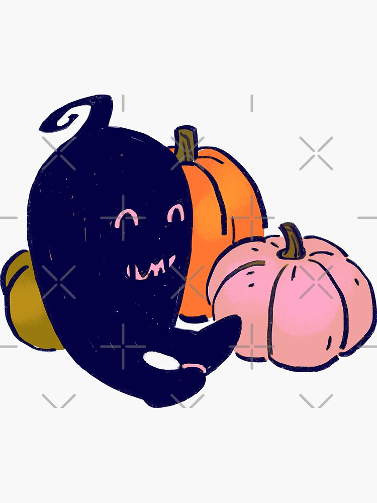 "I draw fall themed happy krobus with pumpkins / stardew valley ...