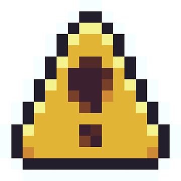 "Warning Sign Pixel Art " Sticker for Sale by RednGreen | Redbubble