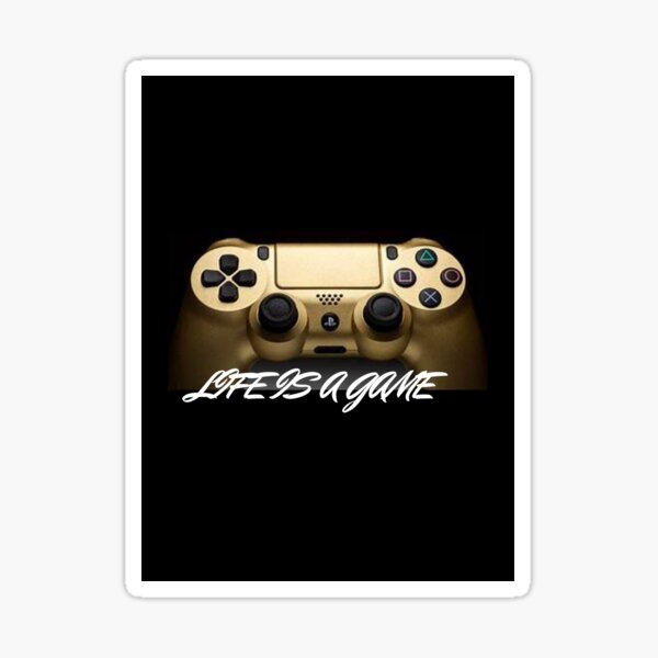 "LIFE IS A GAME !" Sticker for Sale by maximeSchaffner | Redbubble