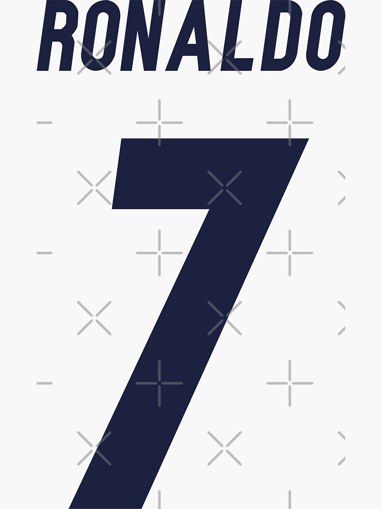 "Cristiano Ronaldo 7" Sticker for Sale by pvdesign | Redbubble