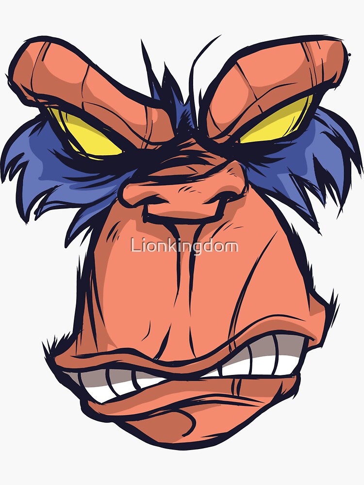 "Angry Ape" Sticker for Sale by Lionkingdom | Redbubble
