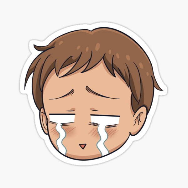 "Crying King" Sticker for Sale by NeonDeisy | Redbubble