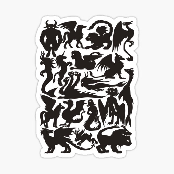 "Mythological Creatures" Sticker for Sale by Art-Expression | Redbubble
