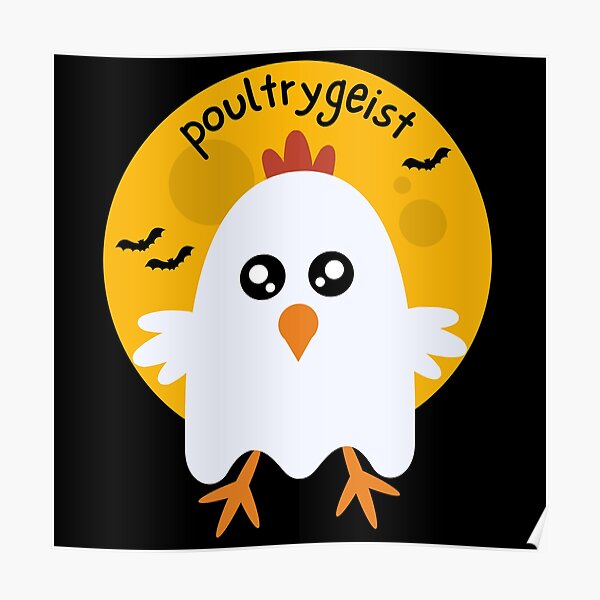 "Poultrygeist - Animal Pun" Poster for Sale by Dingbatsapparel | Redbubble