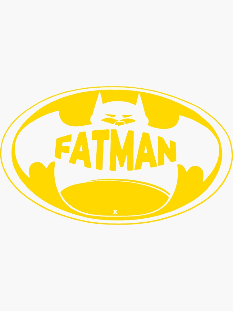 "FATMAN" Sticker for Sale by Kezmenart | Redbubble