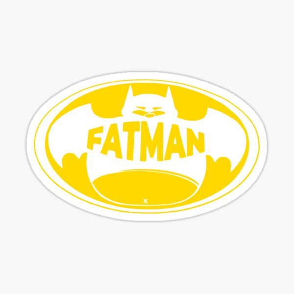 "FATMAN" Sticker for Sale by Kezmenart | Redbubble