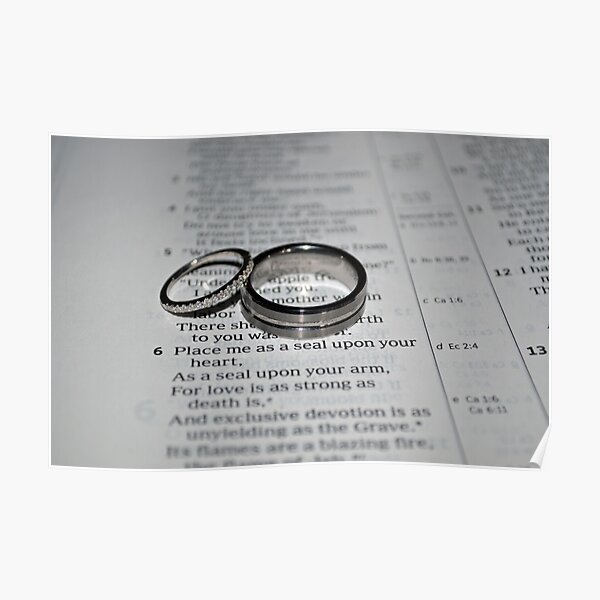 "Wedding Rings" Poster for Sale by CaraSiera | Redbubble