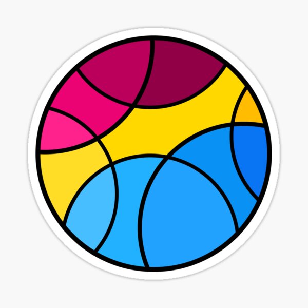 "Subtle Pan Pride Circle" Sticker for Sale by EerieEnby | Redbubble
