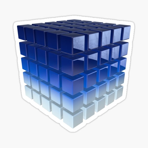 "Cubes" Sticker for Sale by serpico93 | Redbubble