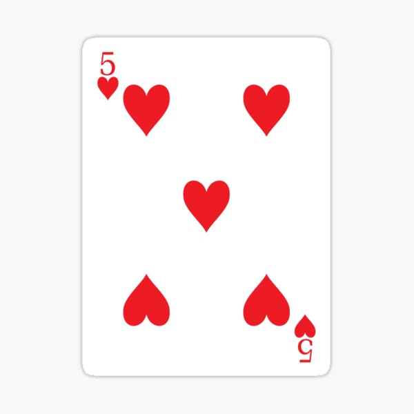 "Five of Hearts Poker Playing Card Halloween Costume 5 | Simple ...