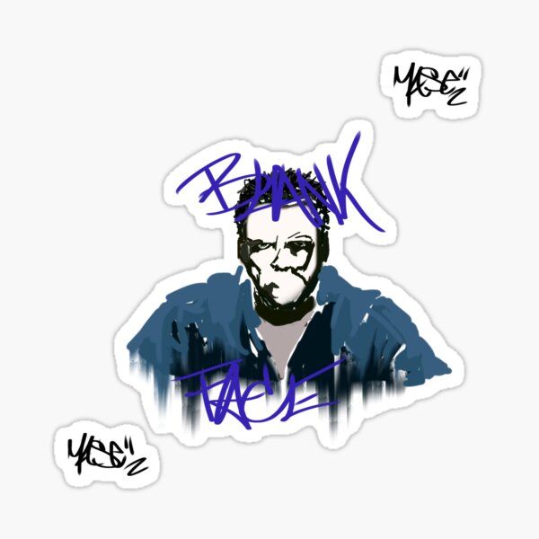 Blankface Stickers | Redbubble