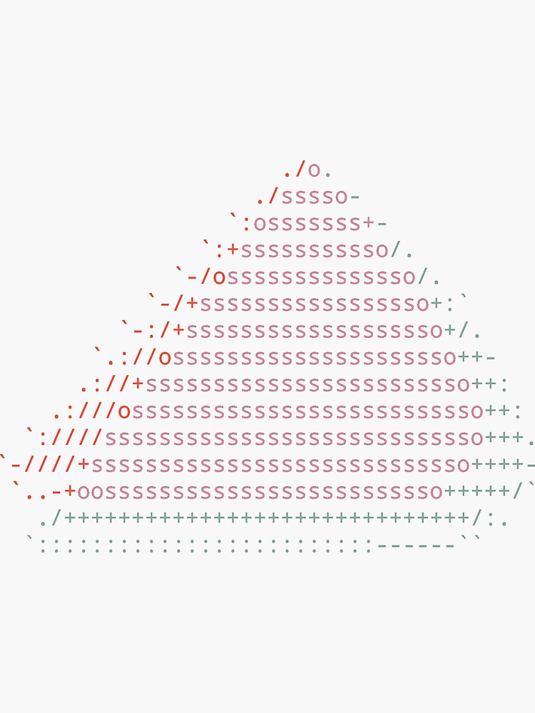 "EndeavourOS Linux Neofetch ASCII Art Logo" Sticker for Sale by ...