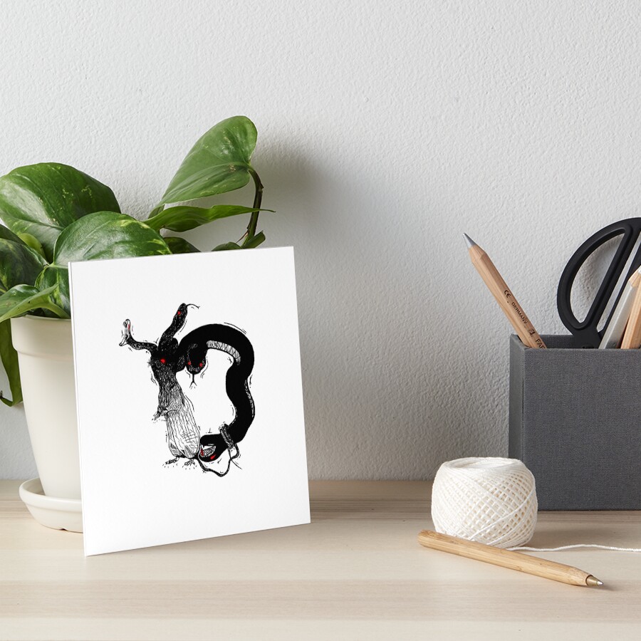 "Medusa rat" Art Board Print by MichieVanBellie | Redbubble
