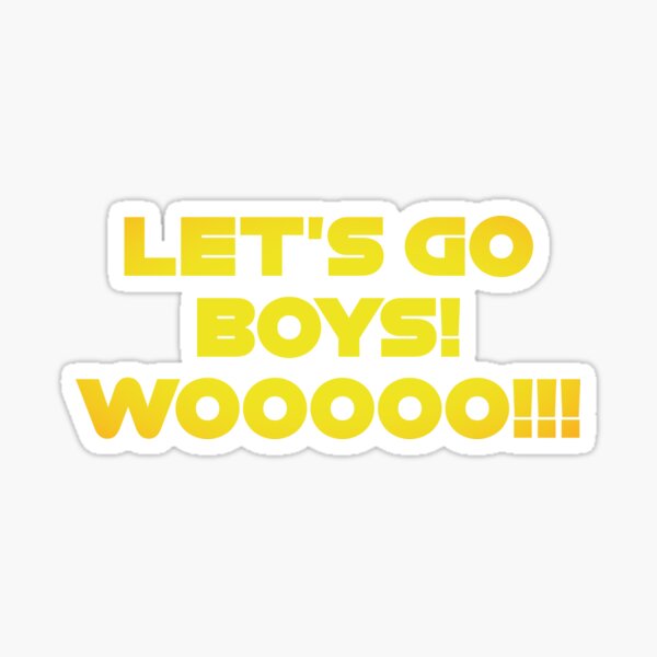 "Let's Go Boys! Woooo!!! - NOR. Radio Voice Monza GP 2021" Sticker for ...