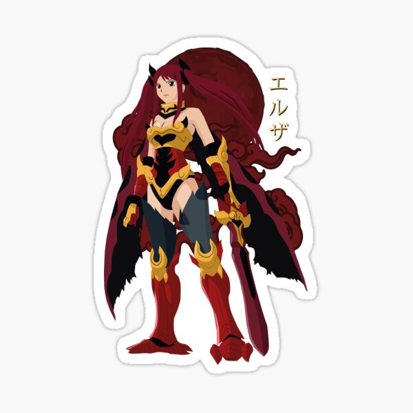 "Erza Scarlet Flame Empress - Fairy Tail" Sticker for Sale by ...