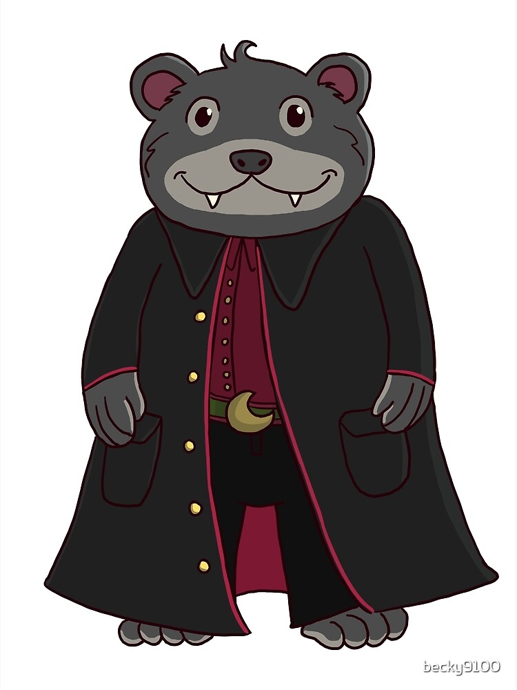 "Vampire Bear" Poster by becky9100 | Redbubble