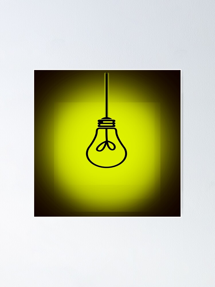 "Light Bulb" Poster by mkulathunga | Redbubble