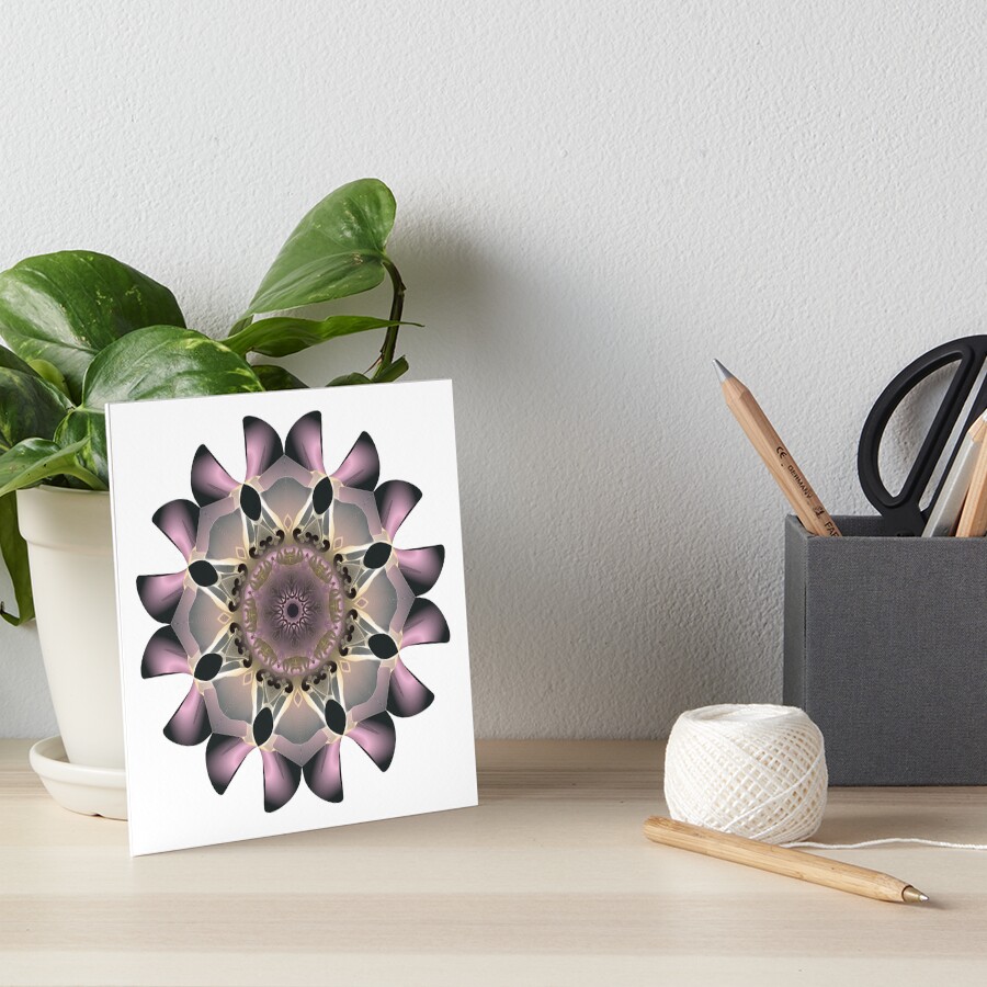 "chinese mandala on a white background with black-purple petals and a ...