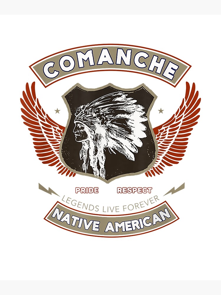 Póster «Tribu Comanche Indio Nativo Americano Orgullo Respeto Retro» de ...