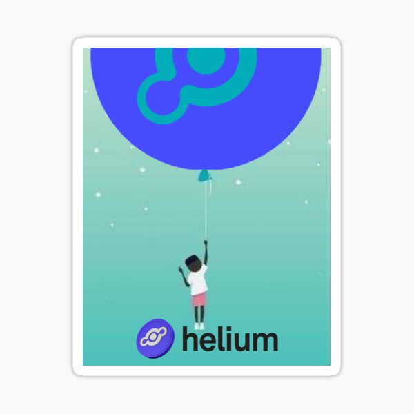 "Helium coin " Sticker for Sale by Tuttoweb | Redbubble