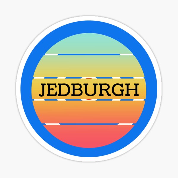 "Jedburgh circled logo" Sticker for Sale by TheRightHonMP | Redbubble