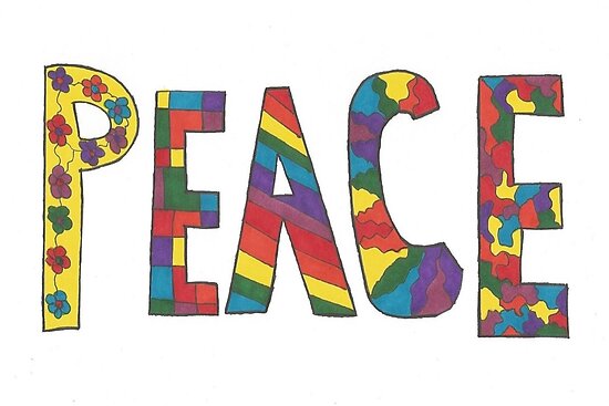 "Peace: Word Art" Poster by DanielleGensler | Redbubble
