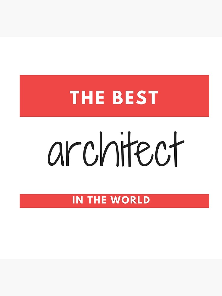 Póster «El mejor arquitecto del mundo: etiqueta con el nombre de la ...
