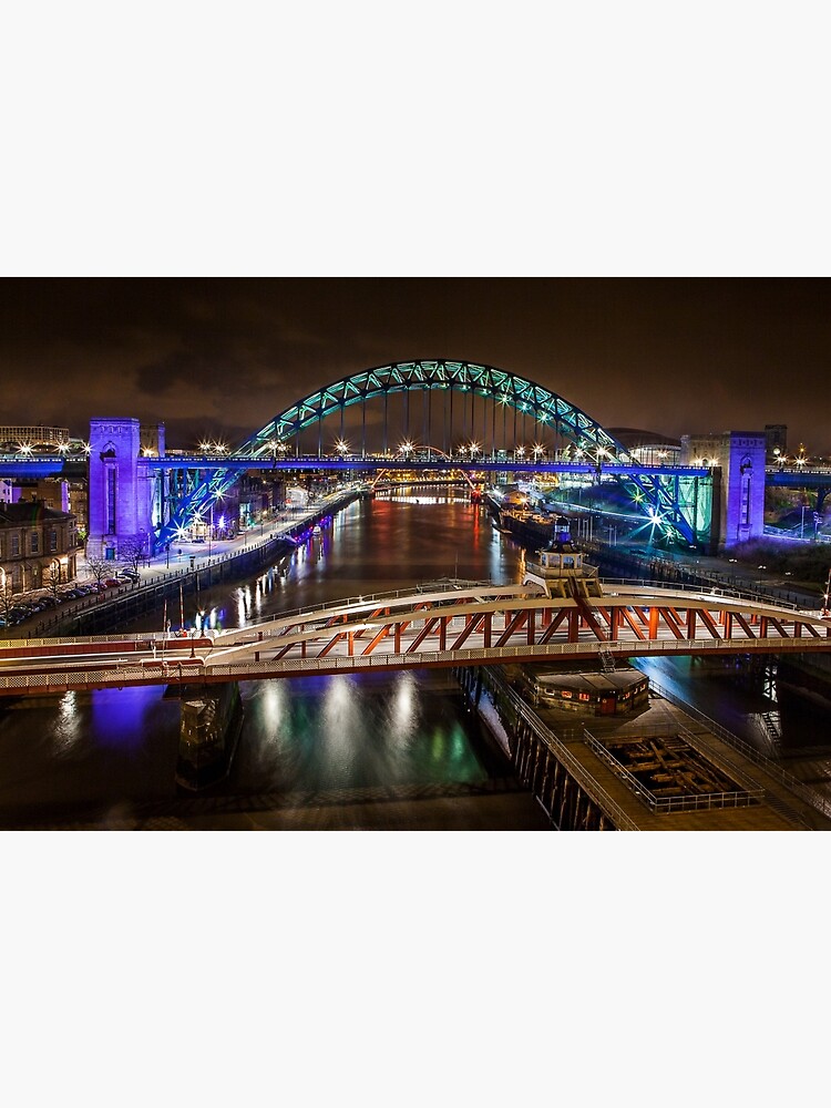 "Tyne Bridges" Canvas Print by Ebor-Images | Redbubble