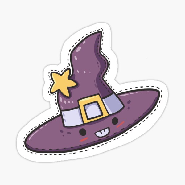 "Cutie Witch hat" Sticker by AndromedaKitty | Redbubble