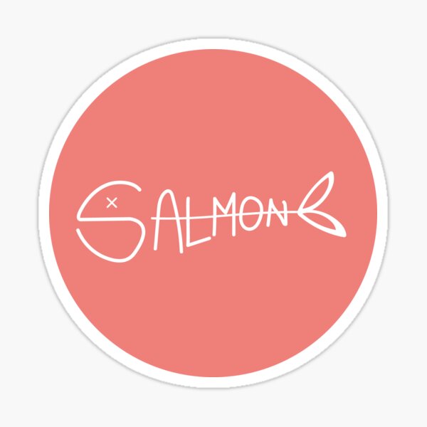 "salmon" Sticker for Sale by Alexdesign2 | Redbubble