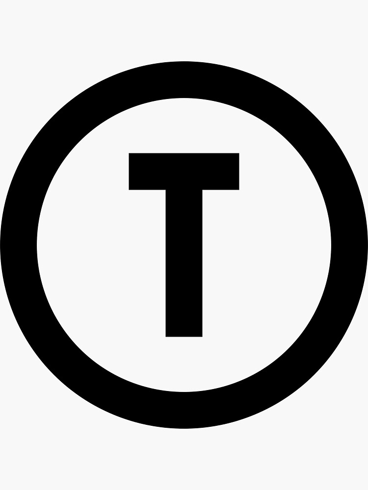 "MDI Alpha-T-Circle-Outline" Sticker by GnarlyFurtardo | Redbubble