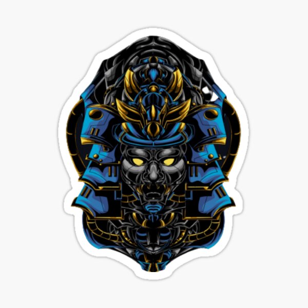 "Mecha Japan ronin essential" Sticker for Sale by Animogrophy | Redbubble