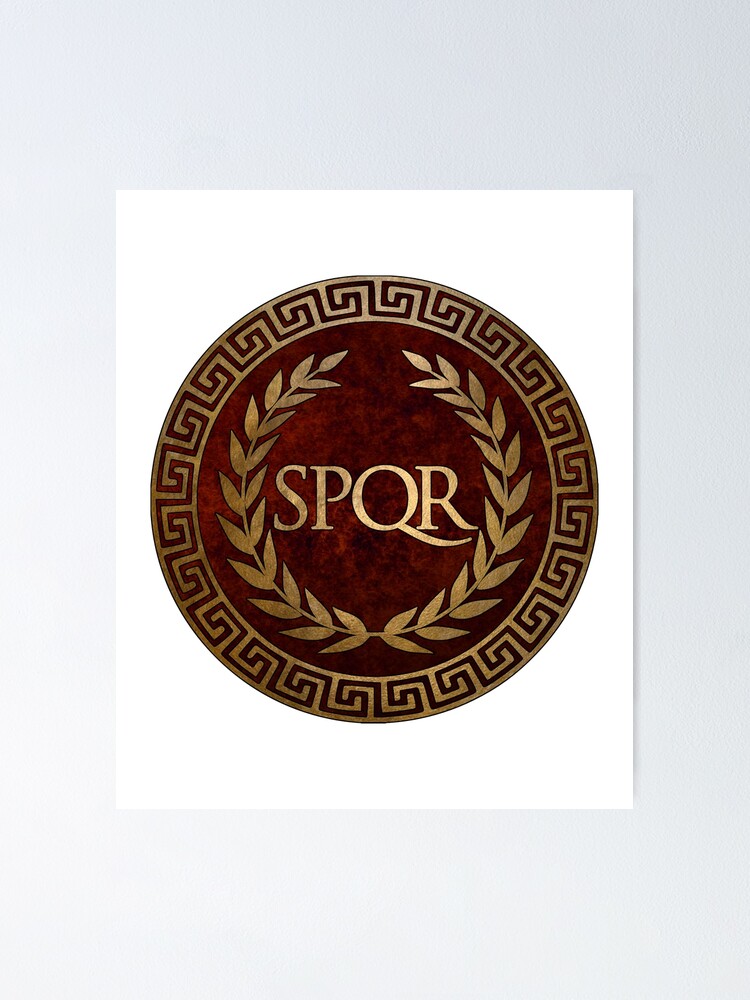 "SPQR Symbol of Ancient Rome" Poster for Sale by WarlordApparel | Redbubble