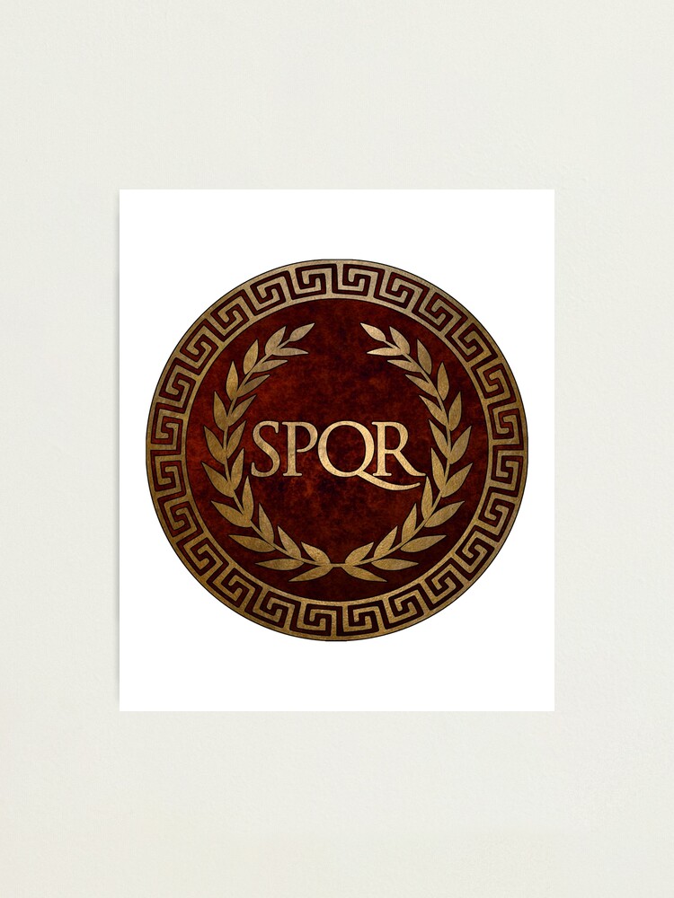 Lámina fotográfica «Símbolo SPQR de la antigua Roma» de WarlordApparel ...