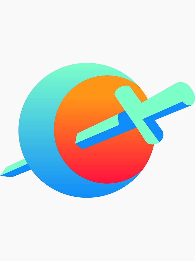 "wordless logo" Sticker for Sale by Shifting-Edge | Redbubble