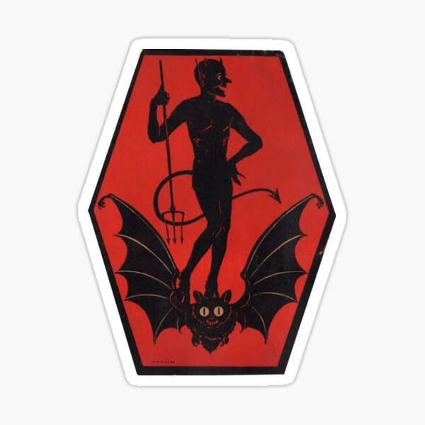 "Red Devil - Gothic Aesthetic" Sticker for Sale by elevens | Redbubble