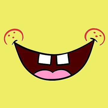 "SPONGEBOB SMILE FACE" Art Board Print for Sale by MoondesignA | Redbubble