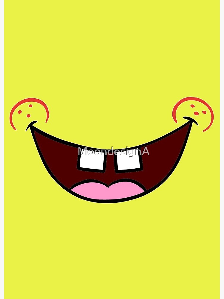 "SPONGEBOB SMILE FACE" Art Board Print for Sale by MoondesignA | Redbubble