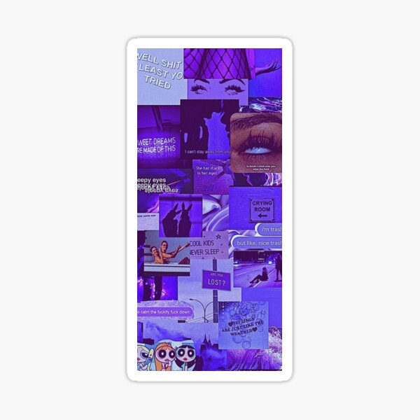 "blue cold aesthetics" Sticker by TheBrotherHouse | Redbubble