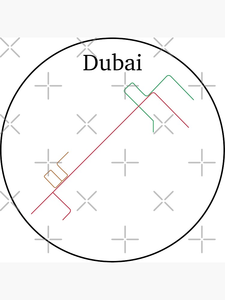 "Dubai metro map" Poster by FethiC | Redbubble