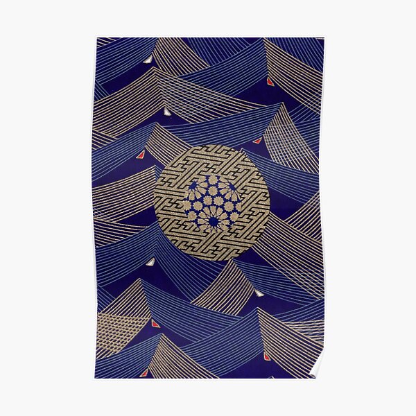 "Atla | Japanese washi yuzen chiyogami origami paper collage" Poster by ...