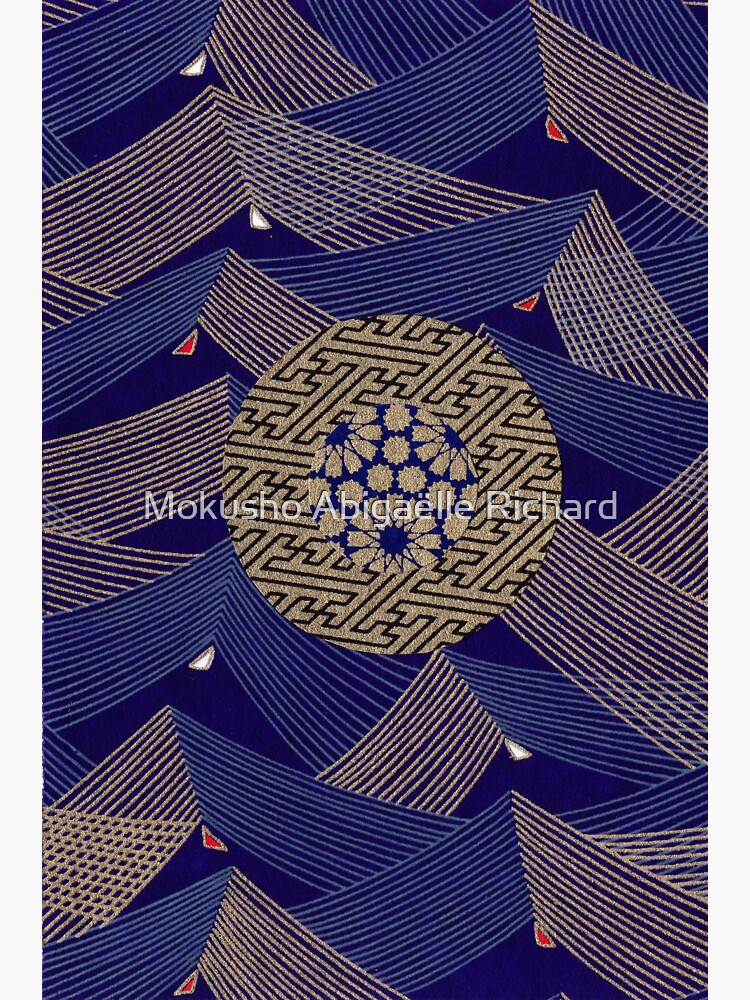 "Atla | Japanese washi yuzen chiyogami origami paper collage" Sticker ...