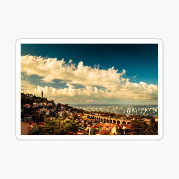 "The Barcolana regatta in the gulf of Trieste" Sticker for Sale by ...