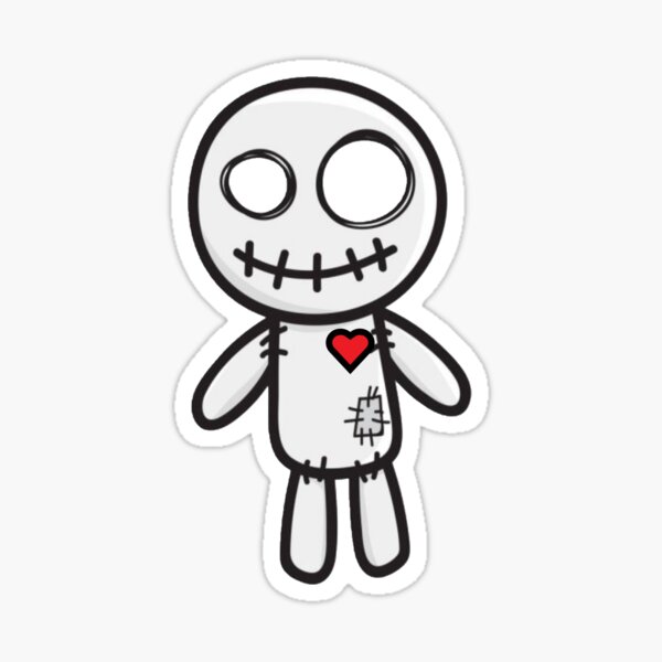 "VooDoo Doll" Sticker for Sale by WinkyDoodle | Redbubble