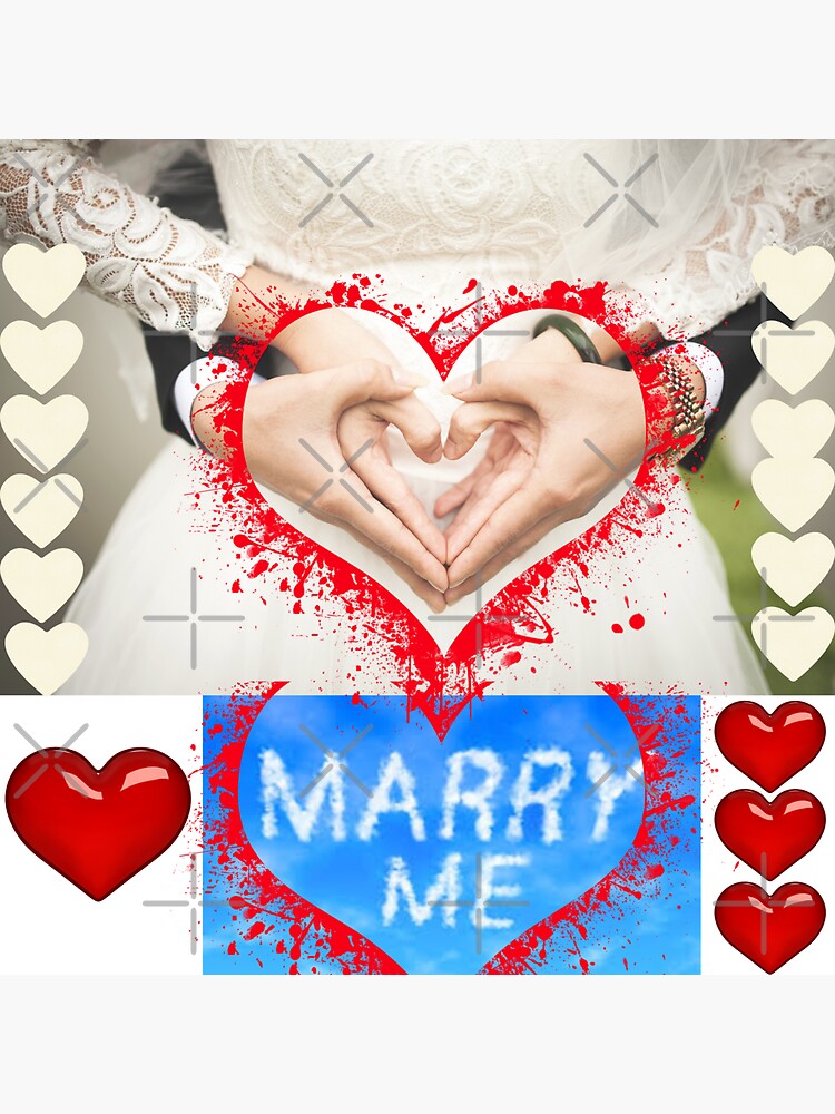"Marry Me Gesture - Proposing" Sticker for Sale by bahiyaar-2021 ...