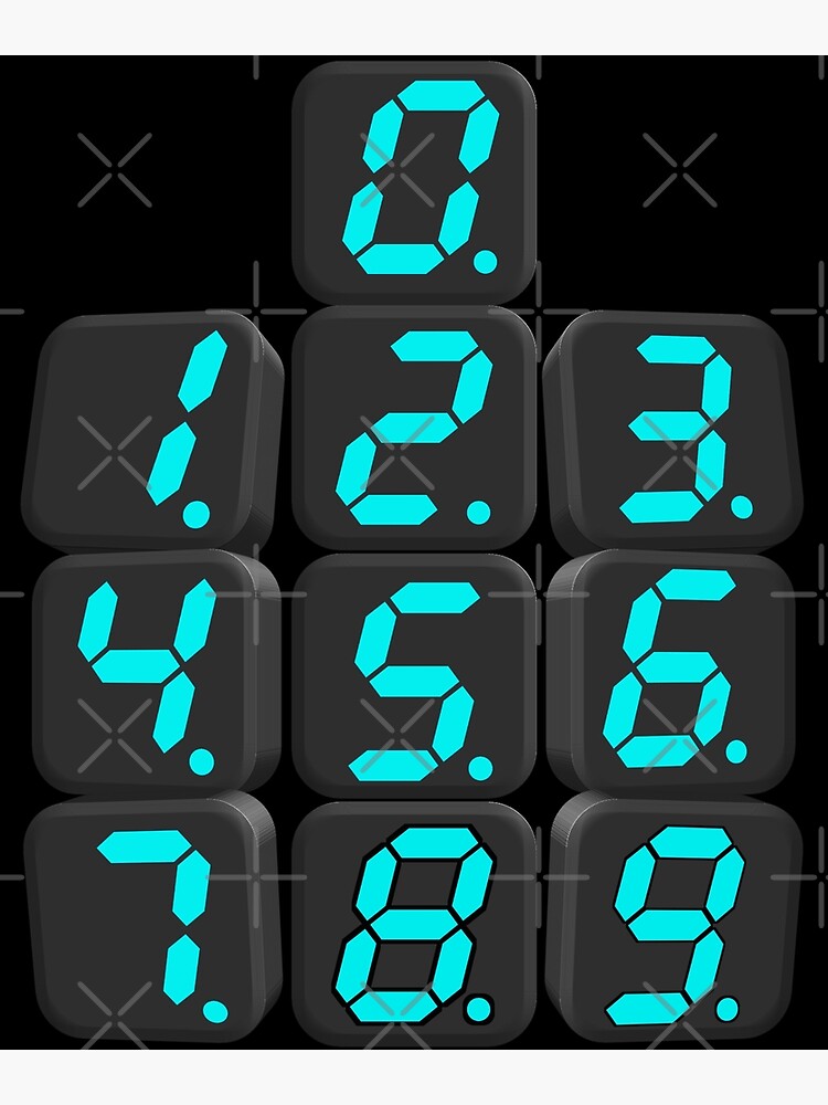 "Numberblocks | Digital button" Poster for Sale by ZOBBI | Redbubble