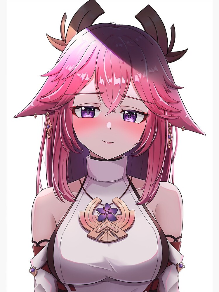 Lámina fotográfica «Impacto de Genshin - Yae Miko» de GenshinArts | Redbubble