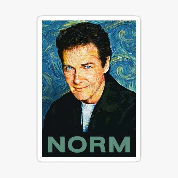 "Norm Macdonald - NORM" Sticker for Sale by nuttapongvip | Redbubble