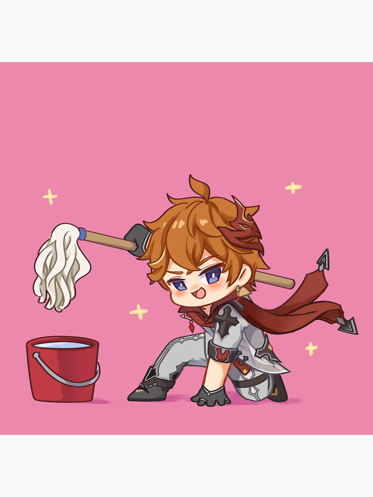 "Genshin Impact - Childe" Sticker by GenshinArts | Redbubble